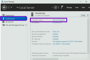 How to Change Server Name in Windows Server 2022